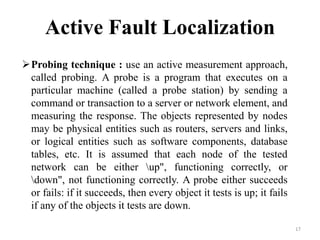 fault localization in computer network.. | PPT