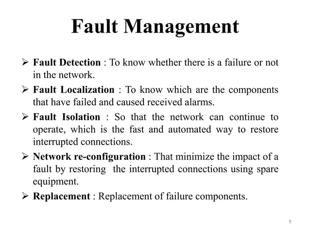 Fault Localization In Computer Network Ppt