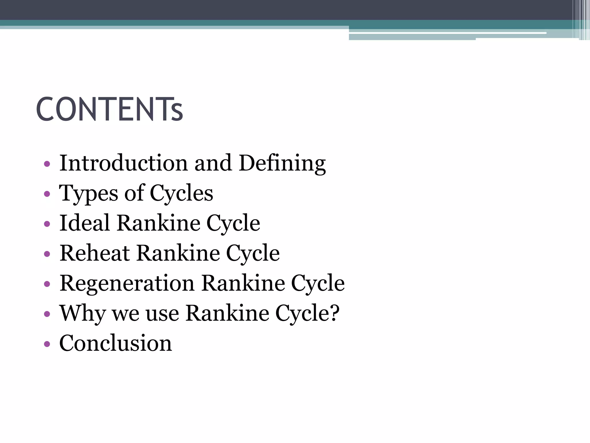 Rankine Cycle | PPTX