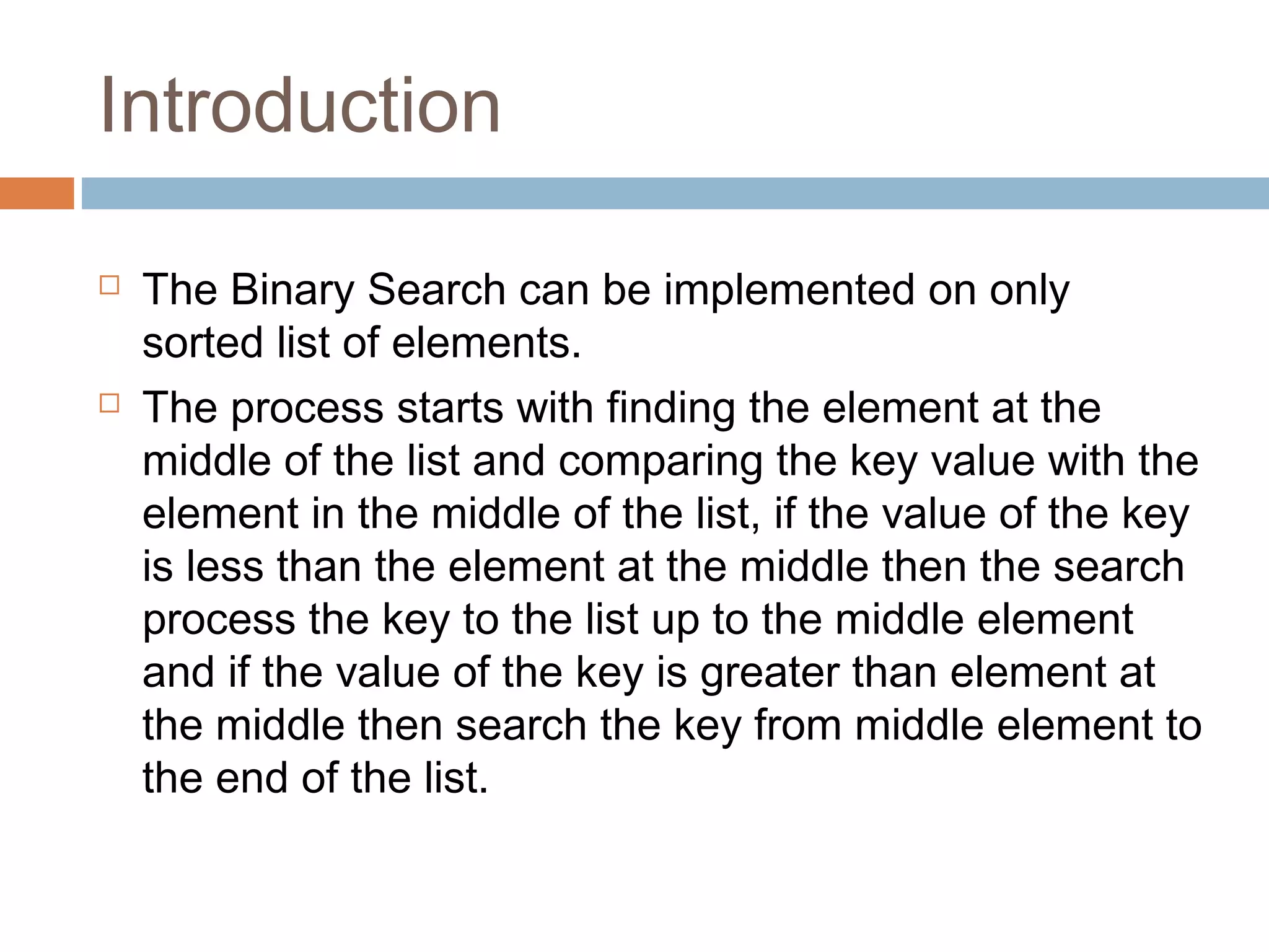 Binary Search | PPT