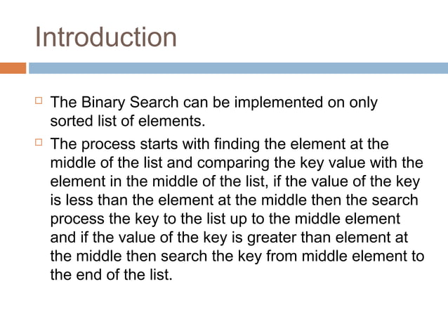 Binary Search | PPT | Computing | Technology & Computing