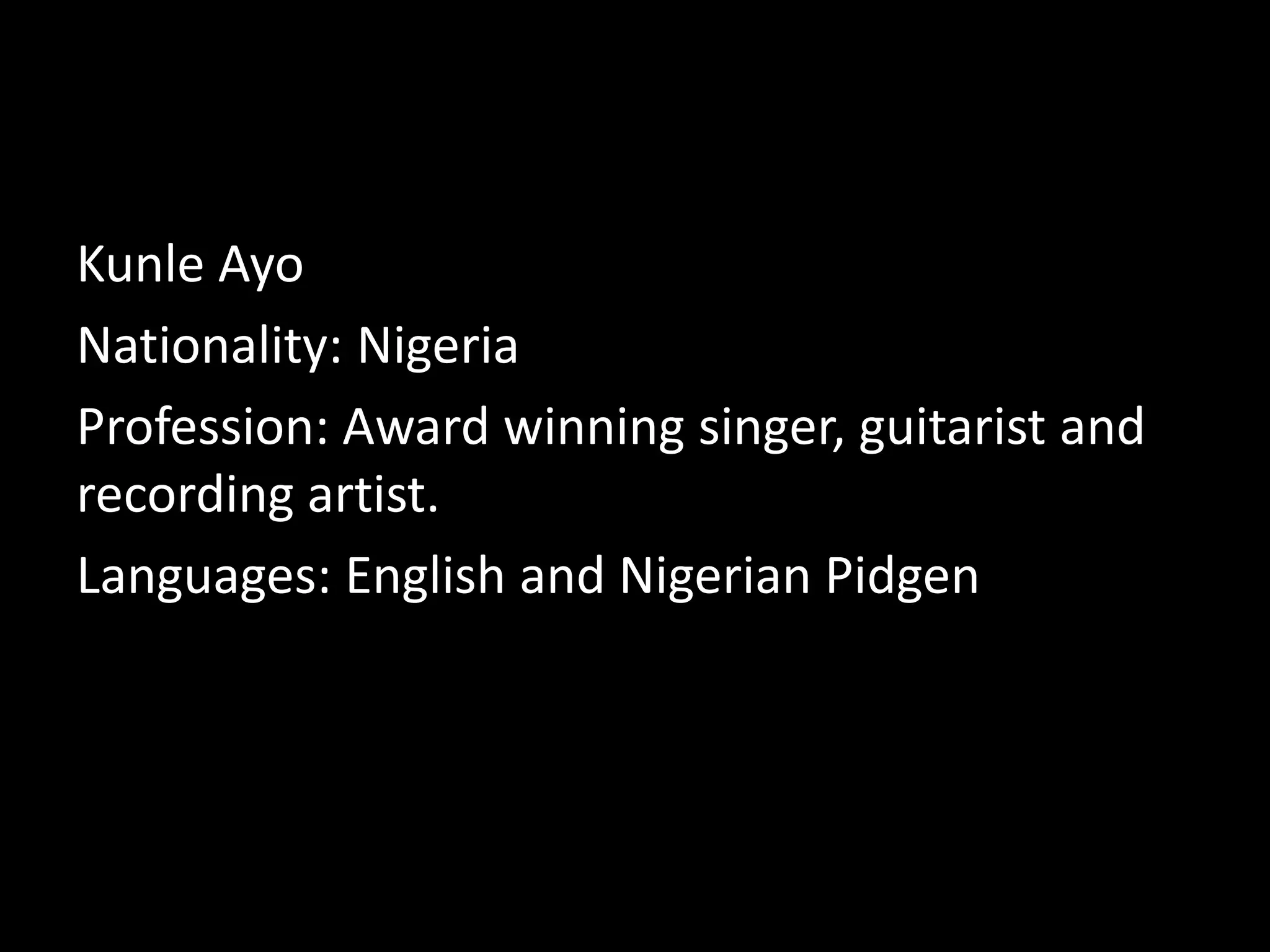 Kunle Ayo | PPTX