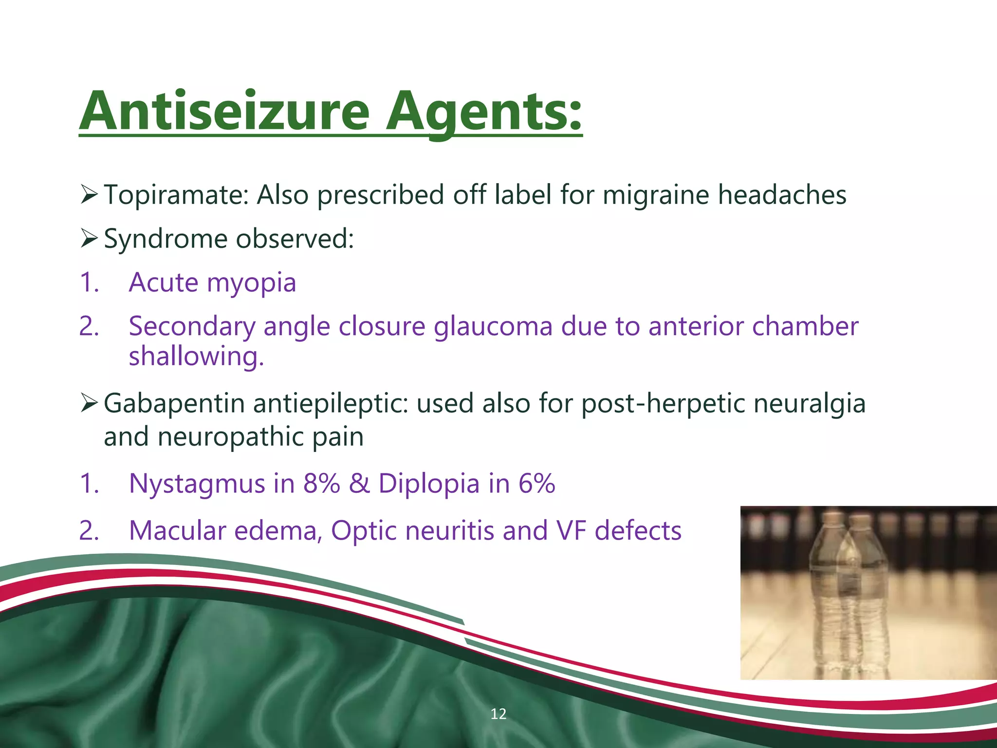 Ocular side effect of common systemic drugs. | PPTX