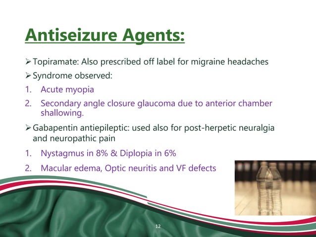 Ocular side effect of common systemic drugs. | PPTX