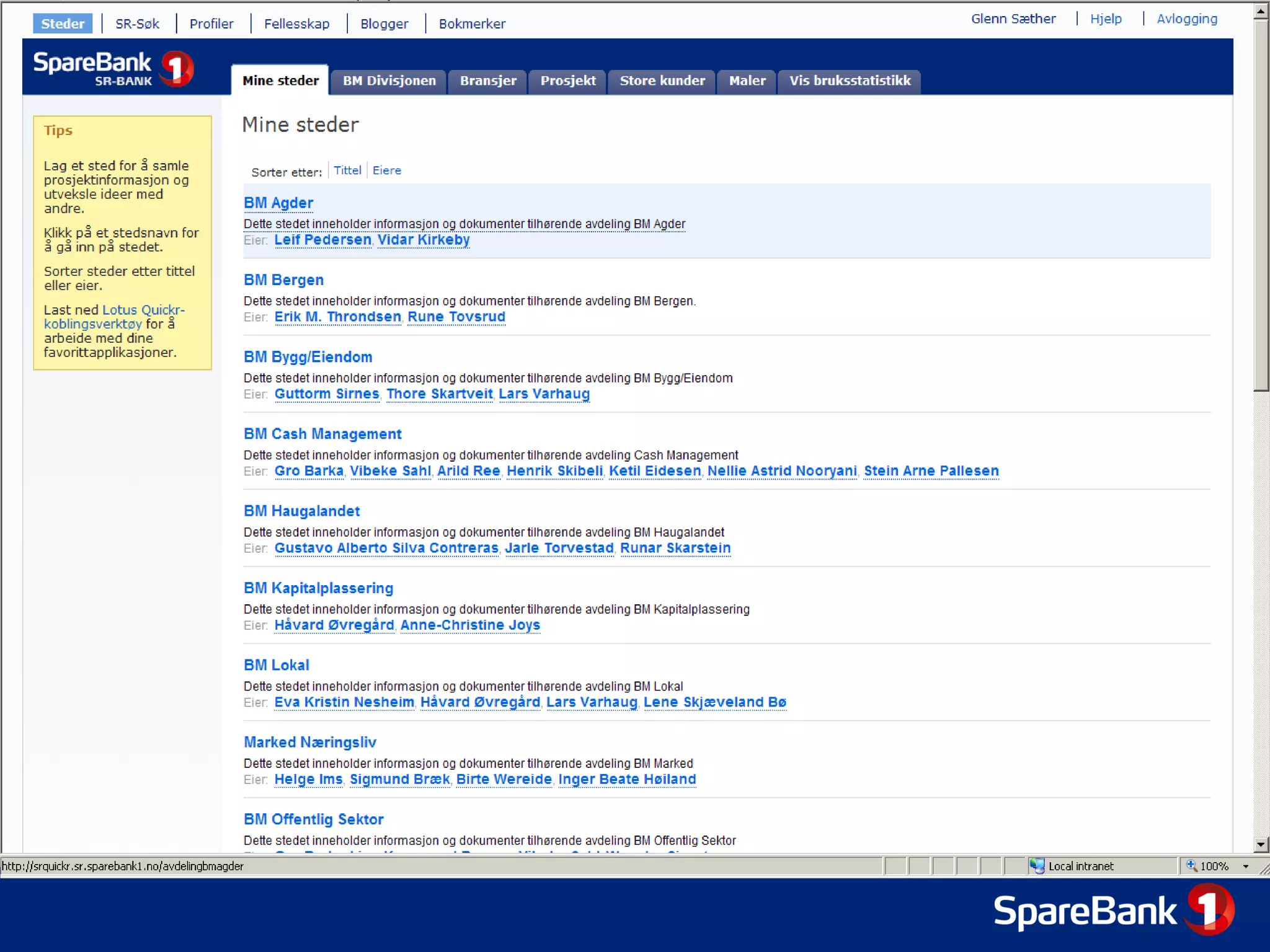 Kunnskapsdeling i SR-Bank | PPT
