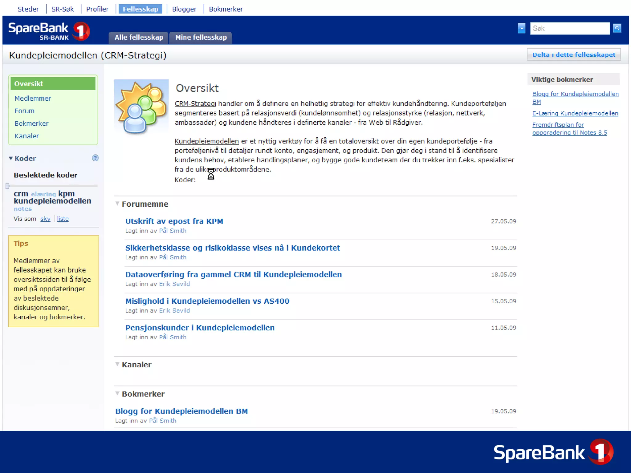 Kunnskapsdeling i SR-Bank | PPT