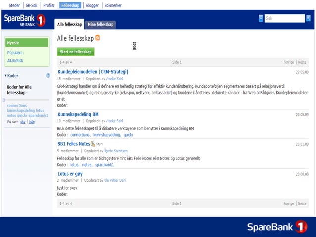 Kunnskapsdeling i SR-Bank | PPT
