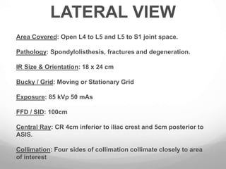 RADIOGRAPHY OF CHEST AND SPINE | PPTX