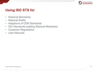 Kunz Implementing ISO STS at Austrian Standards | PPTX | Desktop ...