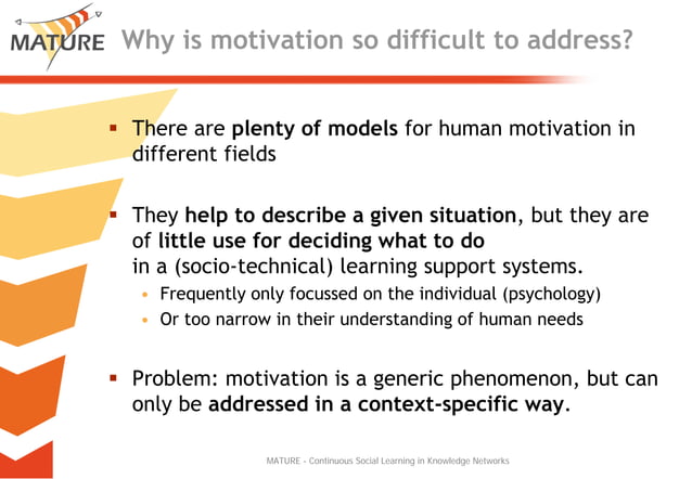 Integrating Motivational Aspects into the Design of Learning Support in ...