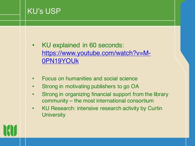 Knowledge Unlatched's Next Steps - Post Round 2 | PPT