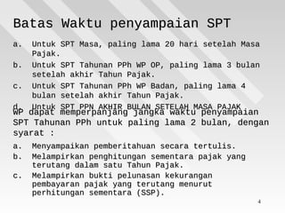 3.KUP...Surat Pemberitahuan (SPTt) | PPT