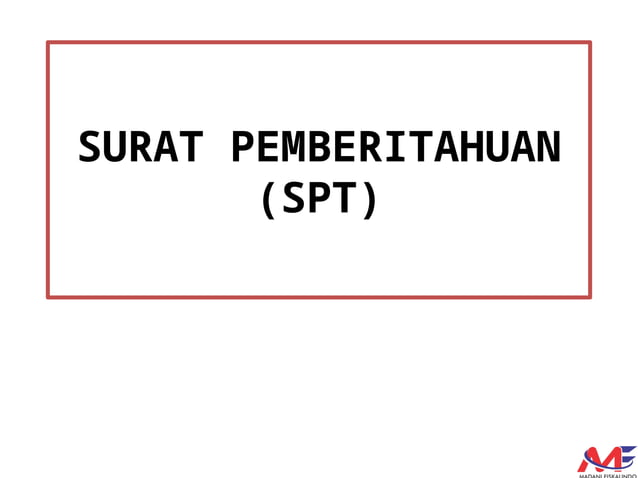 Ketentuan Umum Dan Tata Cara Perpajakan (KUP) | PPTX