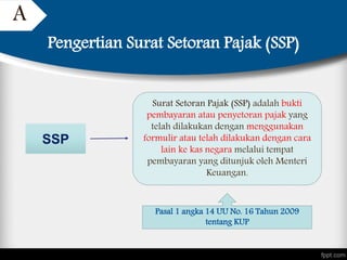 Pembayaran Pajak dengan Surat Setoran Pajak | PPTX