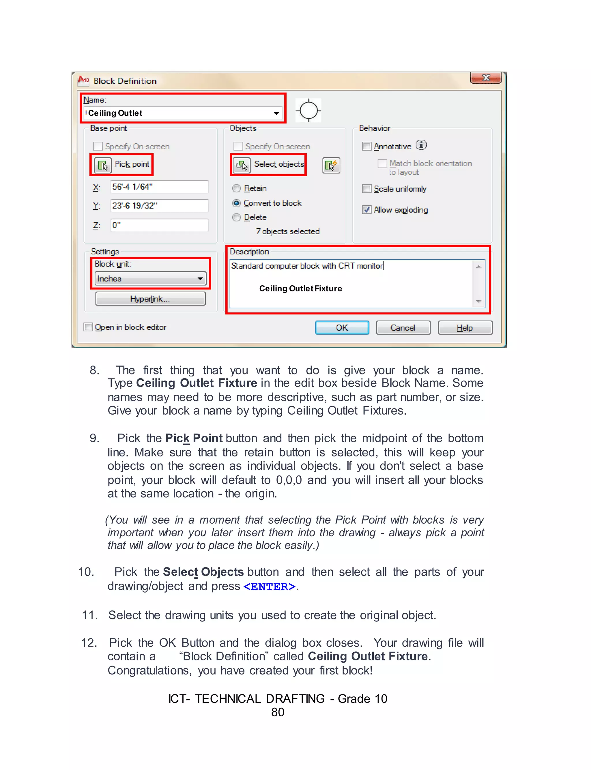 ICT Technical Drafting 10 Learning Material | PDF