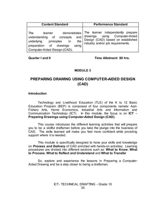 ICT Technical Drafting 10 Learning Material | PDF | Business | Business ...
