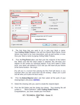 ICT Technical Drafting 10 Learning Material | PDF