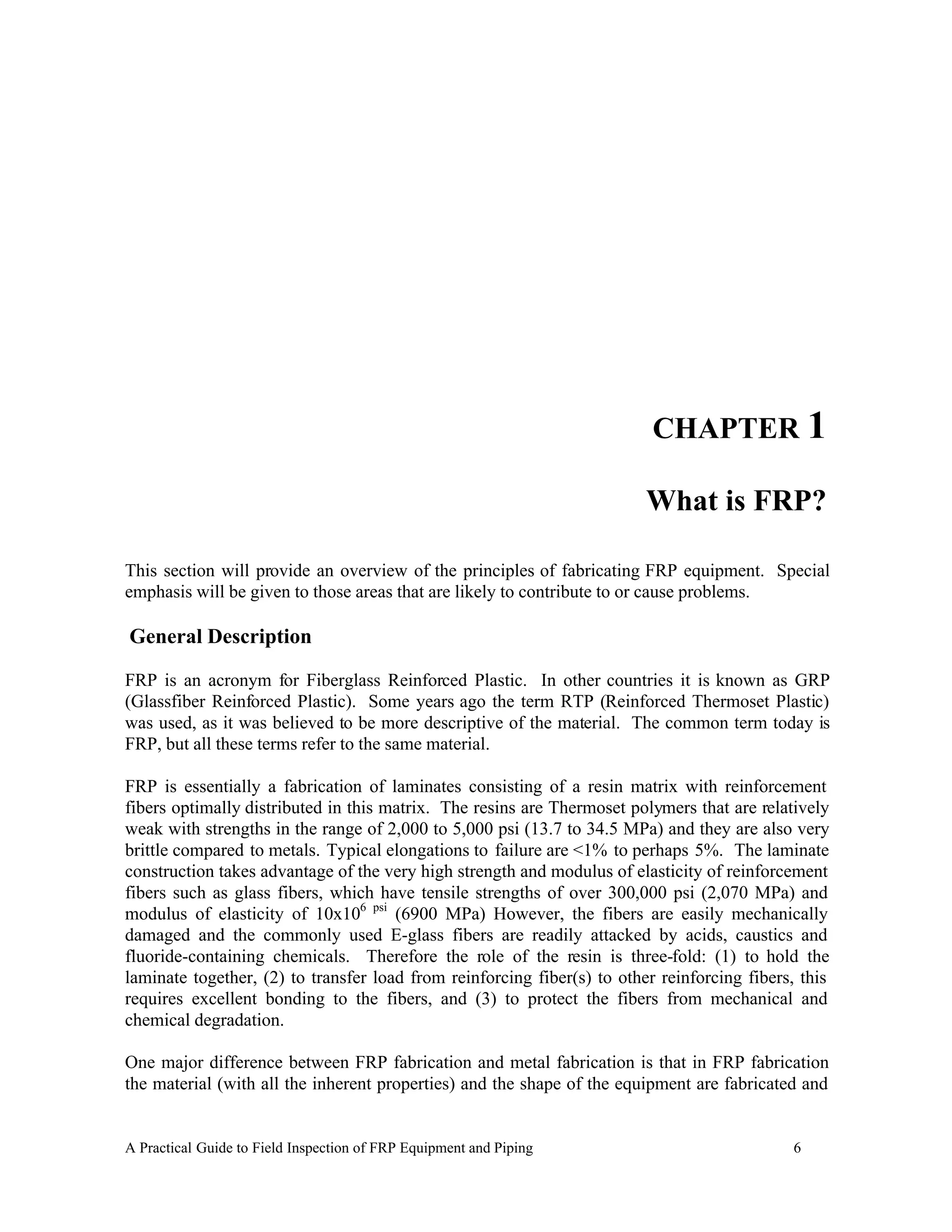 MTI Field Guide to Inspection of FRP Pipes | PDF