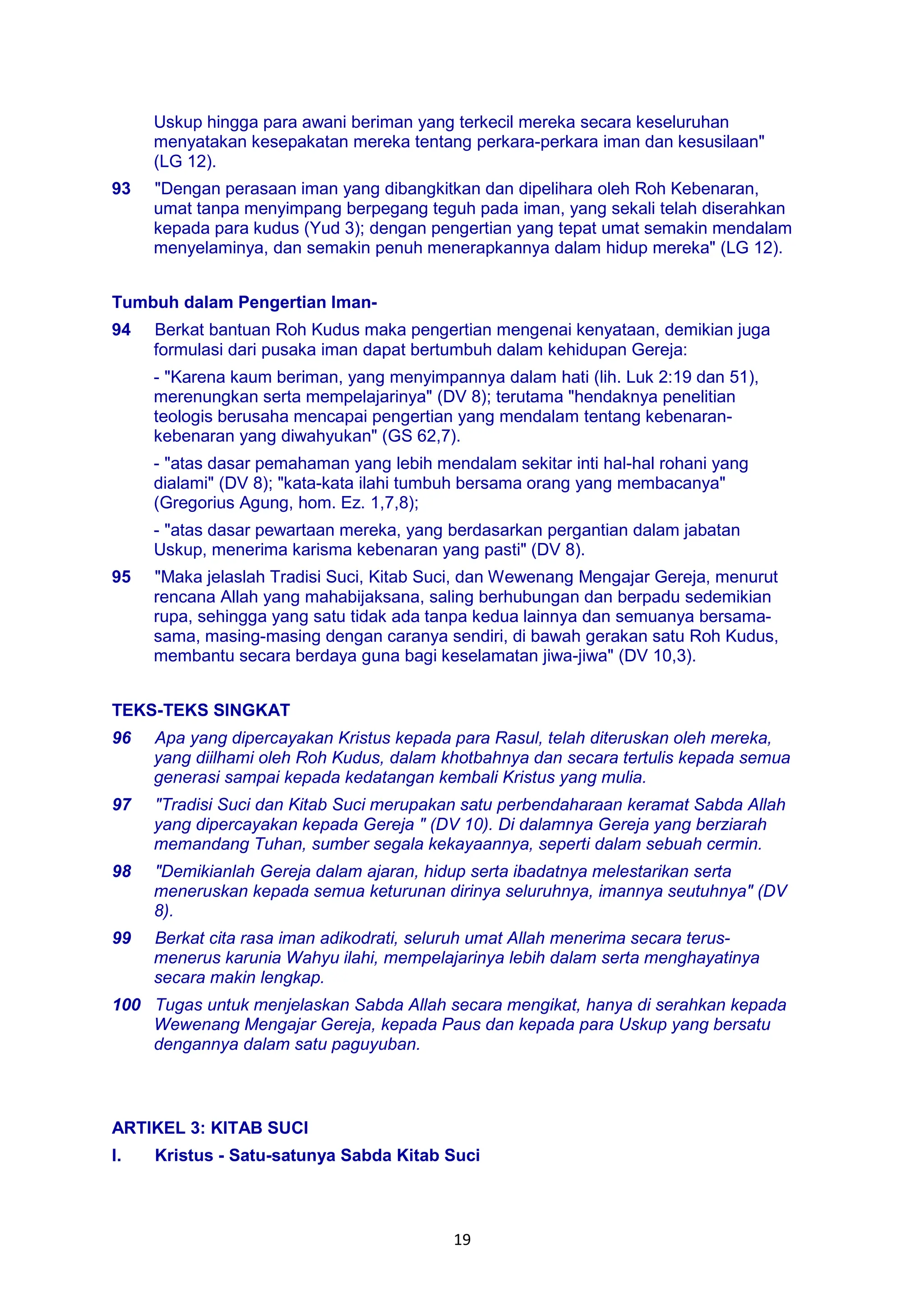 Katekismus Gereja Katolik | PDF