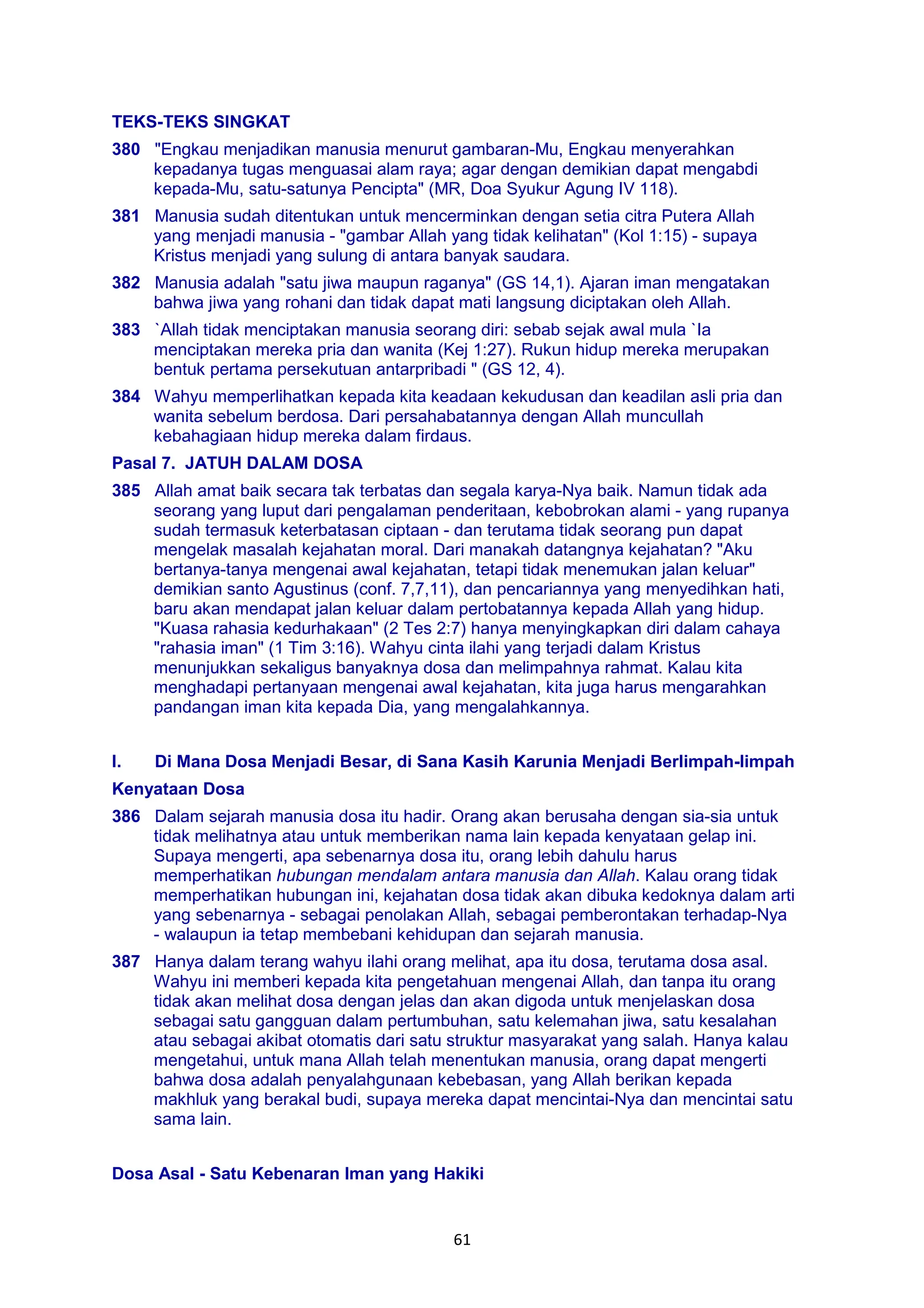 Katekismus Gereja Katolik | PDF