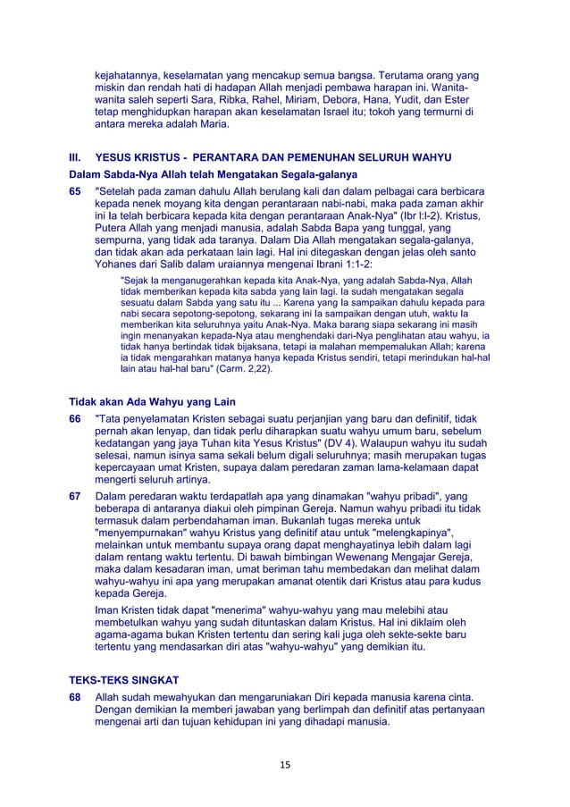 Katekismus Gereja Katolik | PDF