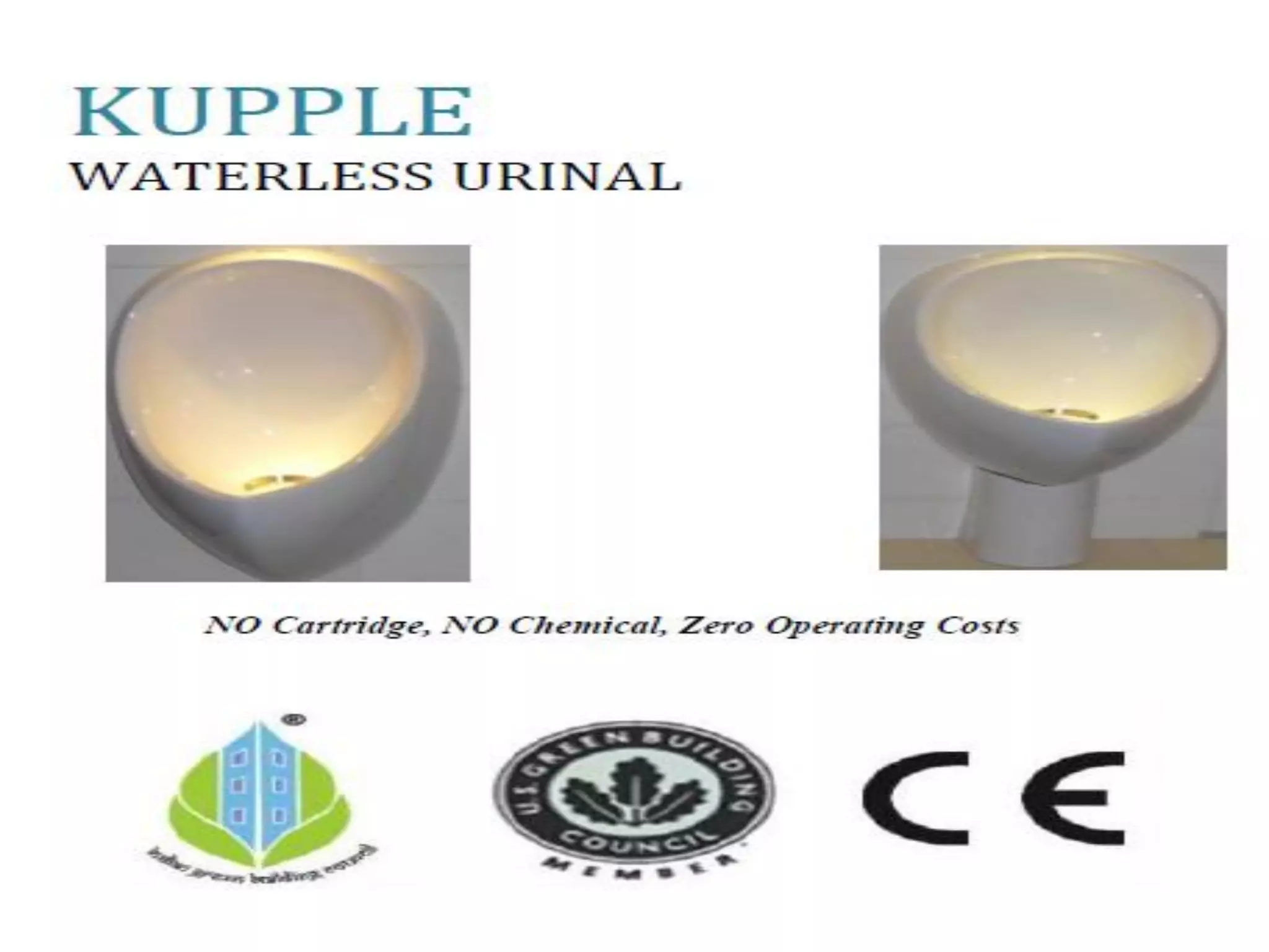 Kupple waterless urinals | PDF