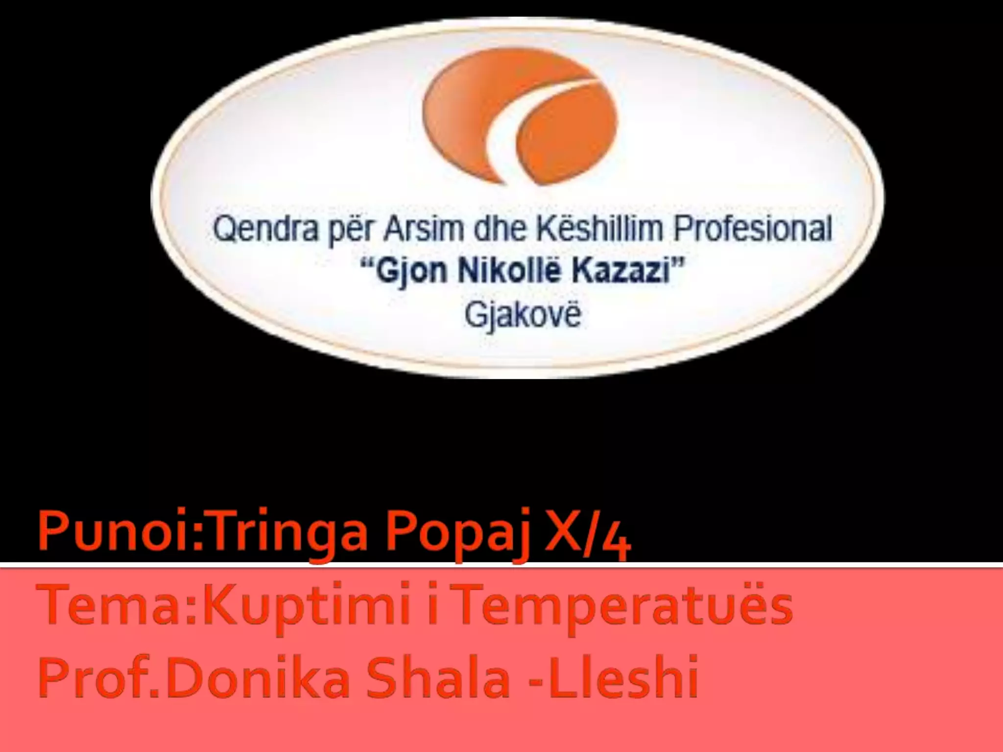 Kuptimi i temperaturës | PPTX