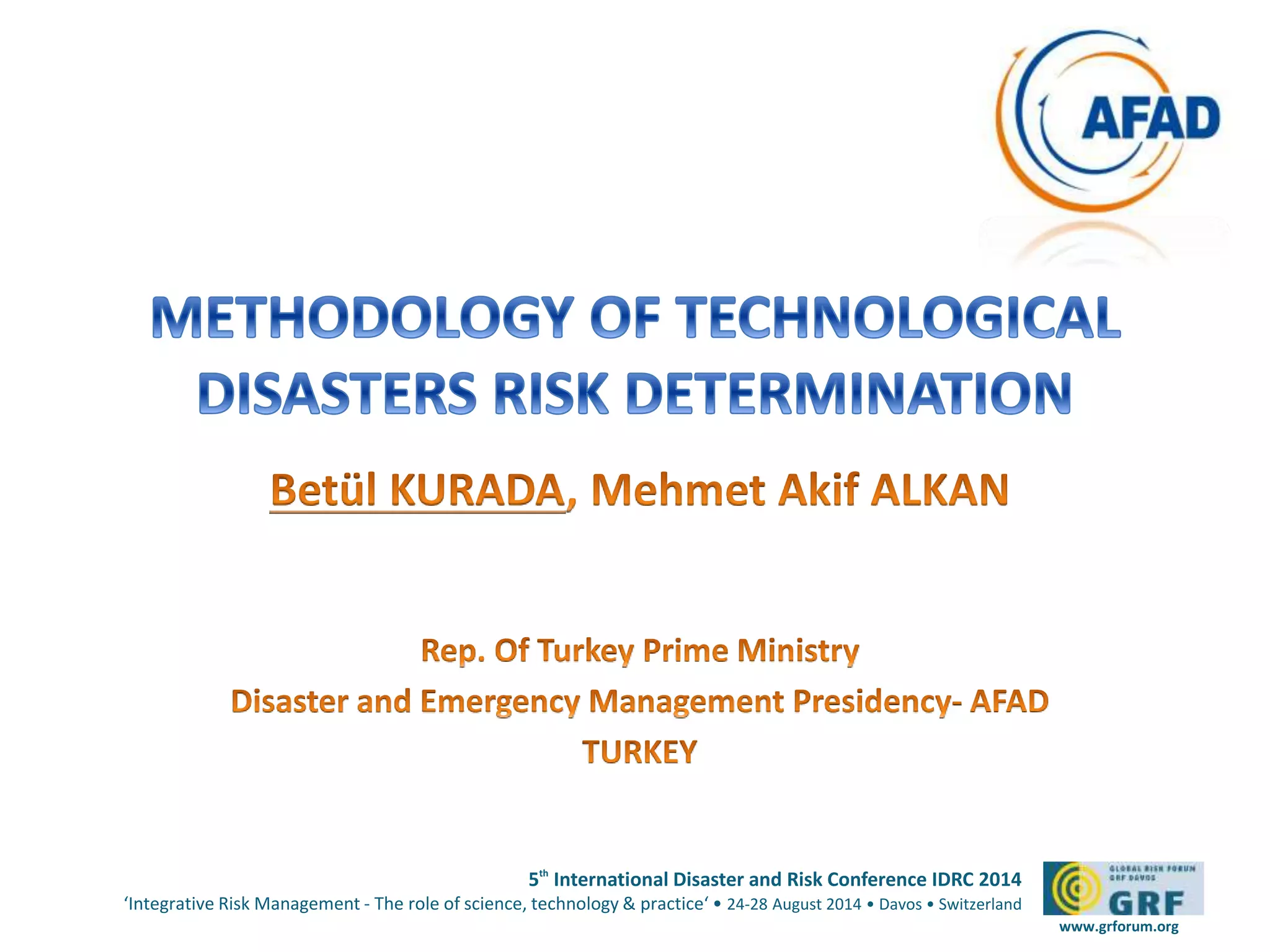 KURADA-Methodology of technological disasters risk determination-ID1057-IDRC2014_b | PPT