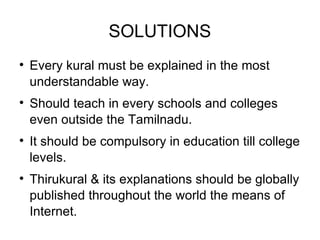 Kural | PPT | Books and Literature