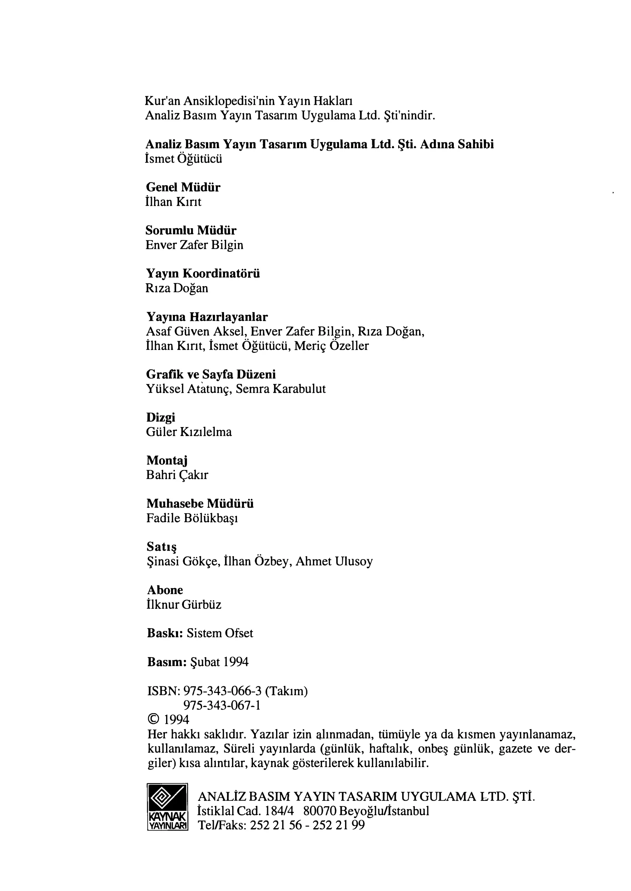 Kur'an Ansiklopedisi 1.pdf Serinin birinci kitabi | PDF