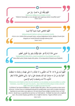 Kuran ve Hadislerden Secme Dualar | PDF