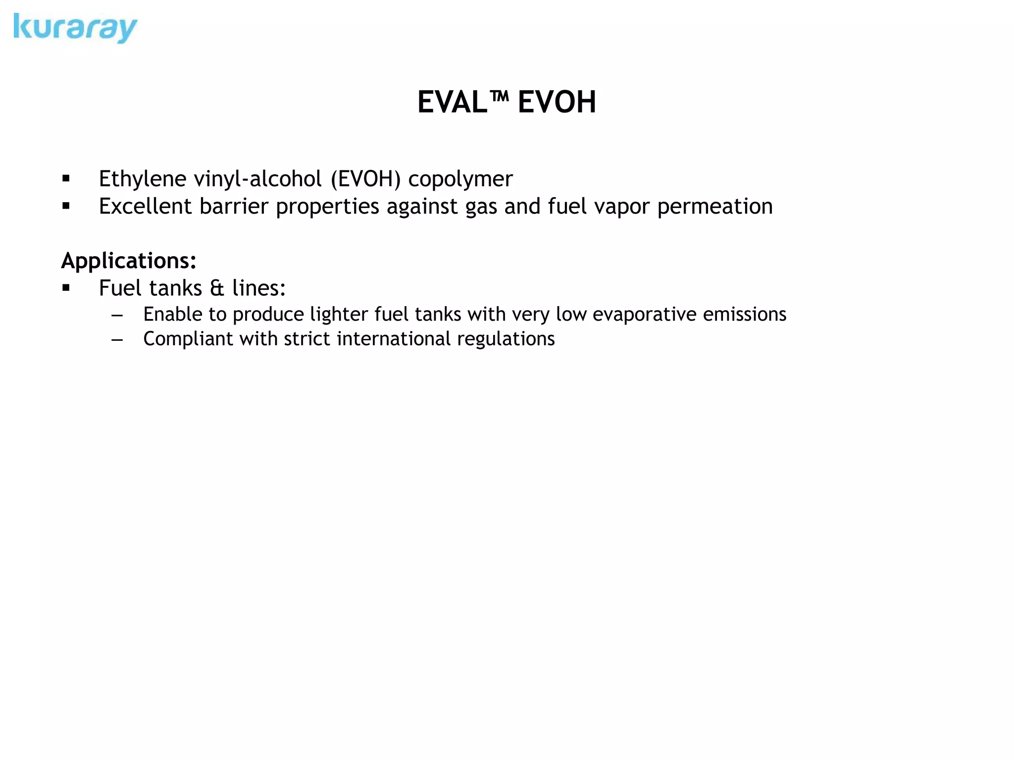 Kuraray - products for the automotive industry | PPTX