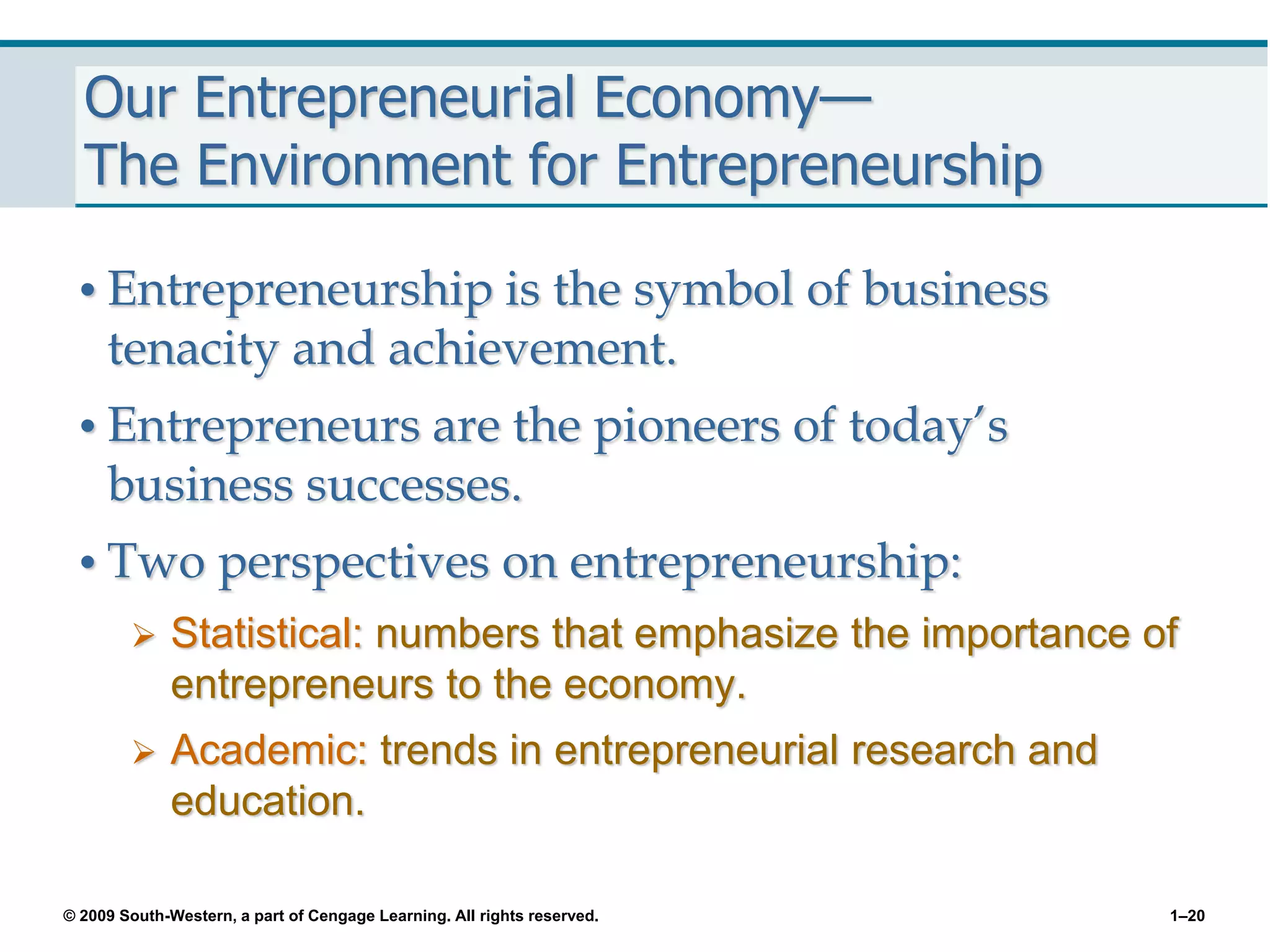 Chapter 1 The Revolutionary Impact of Entrepreneurship | PPT