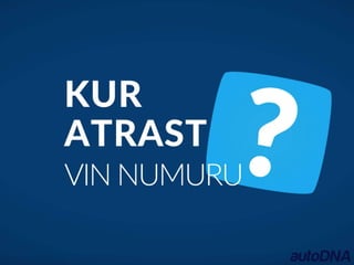 Kur atrast vin numuru? | PPTX