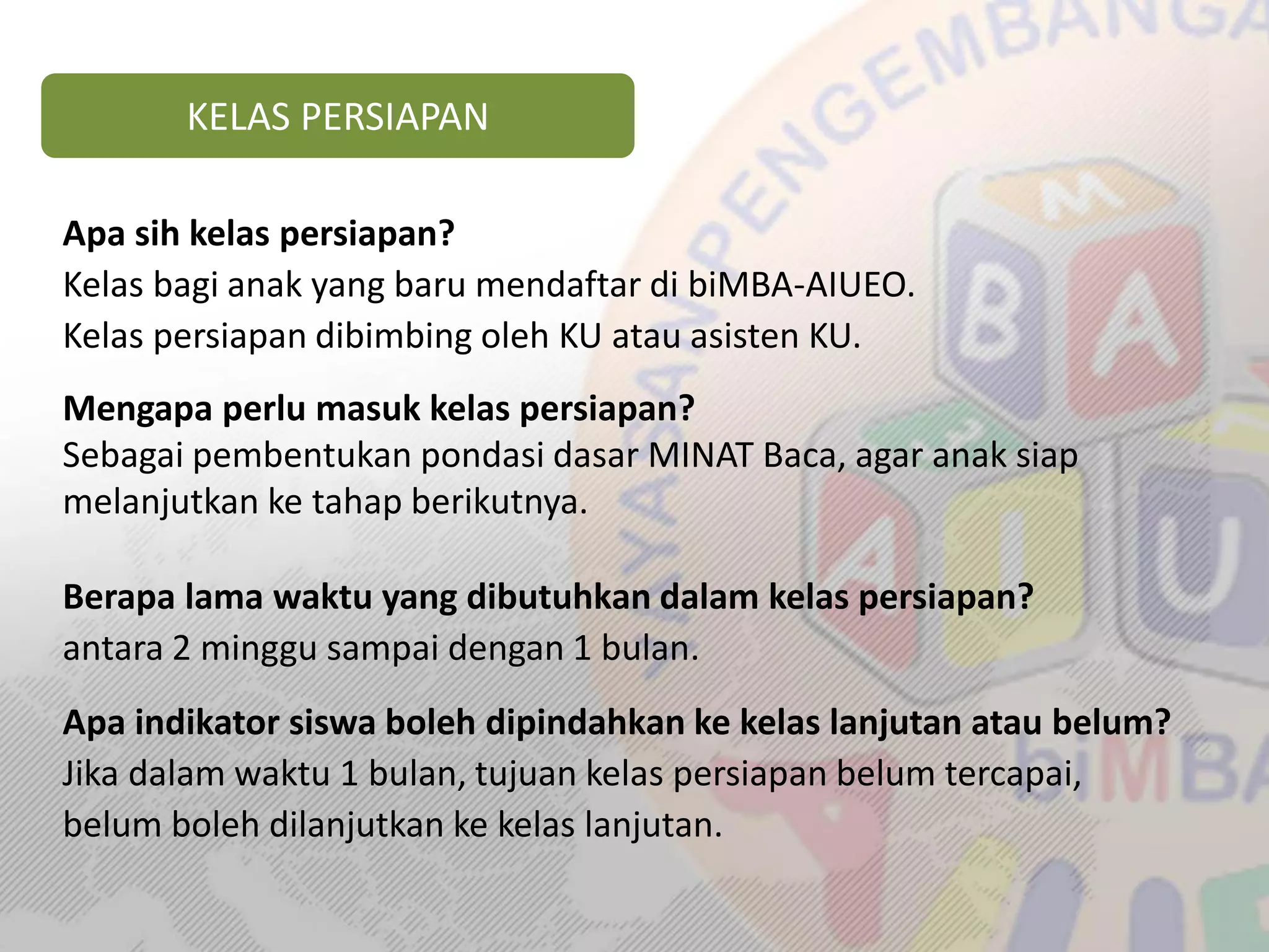 Kurikulum Baca biMBA-AIUEO | PDF