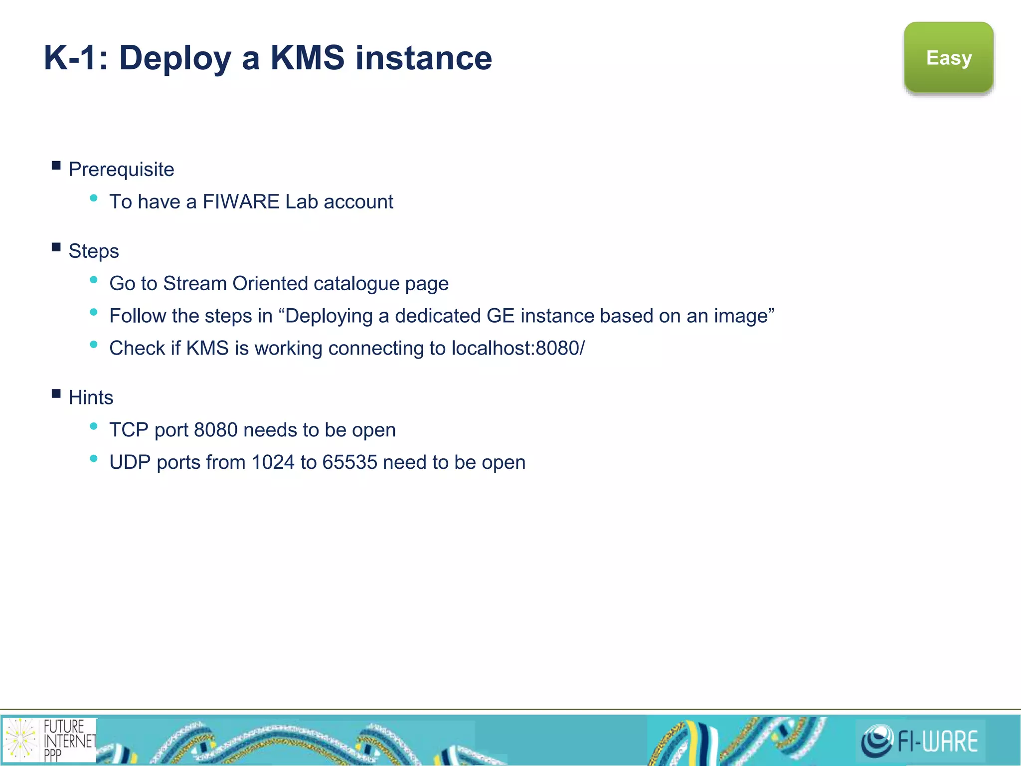 Kurento FIWARE Developers Week Exercises, Vienna | PPT