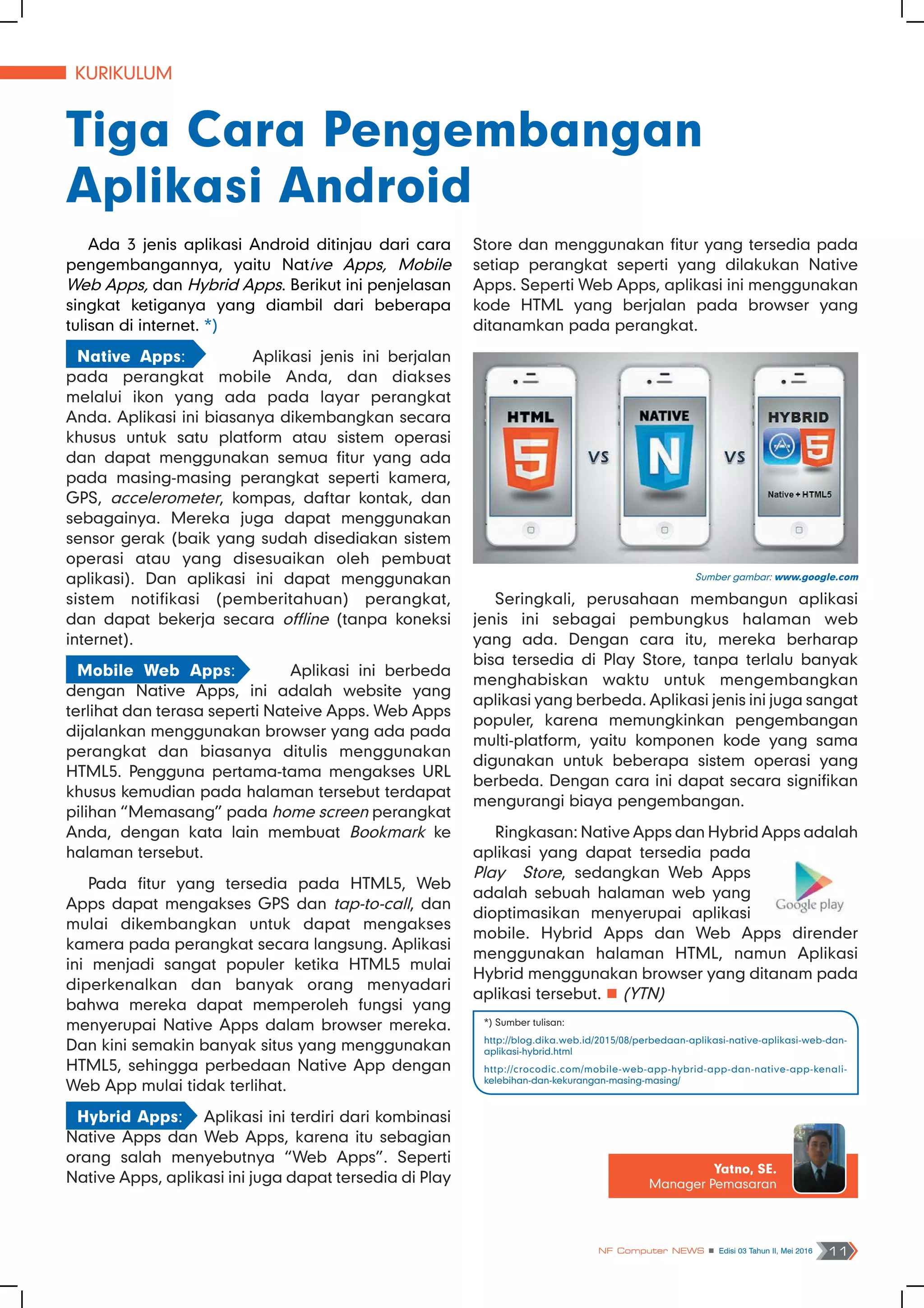 Tiga Cara Pengembangan Aplikasi Android | PDF