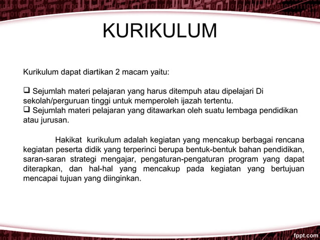 Kurikulum, belajar, dan perbedaan individu | PPT
