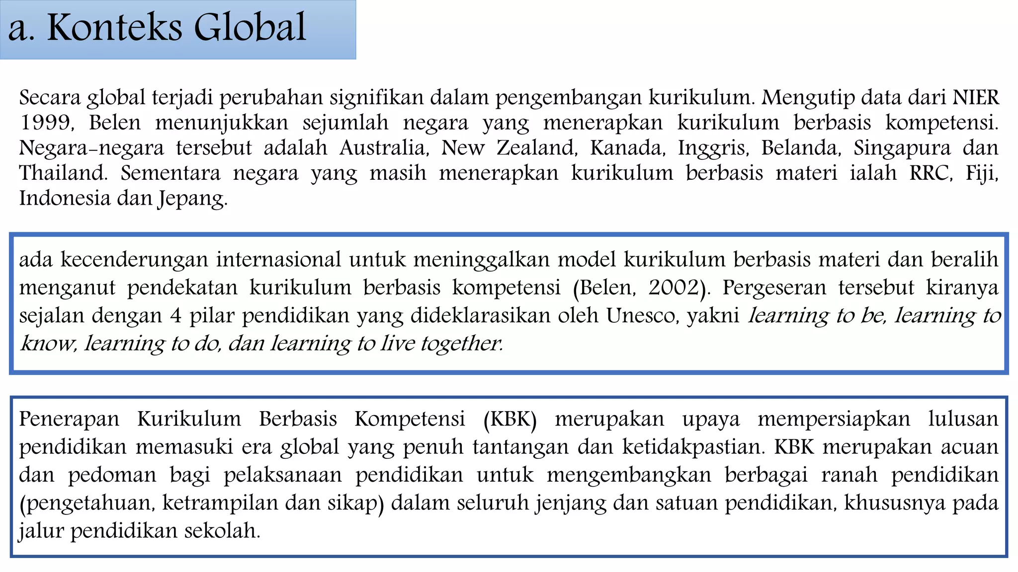 Kurikulum berbasis kompetensi (kbk) | PPTX