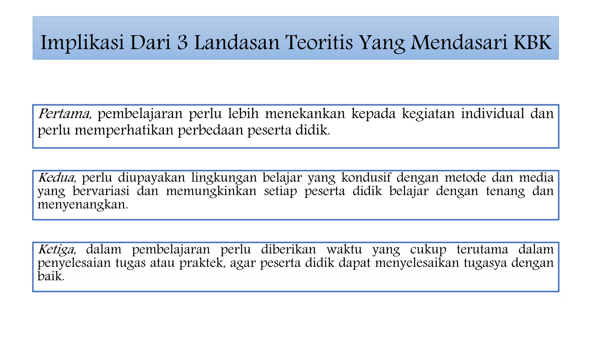 Kurikulum berbasis kompetensi (kbk) | PPTX