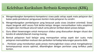 Kurikulum berbasis kompetensi (kbk) | PPTX
