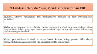 Kurikulum berbasis kompetensi (kbk) | PPTX