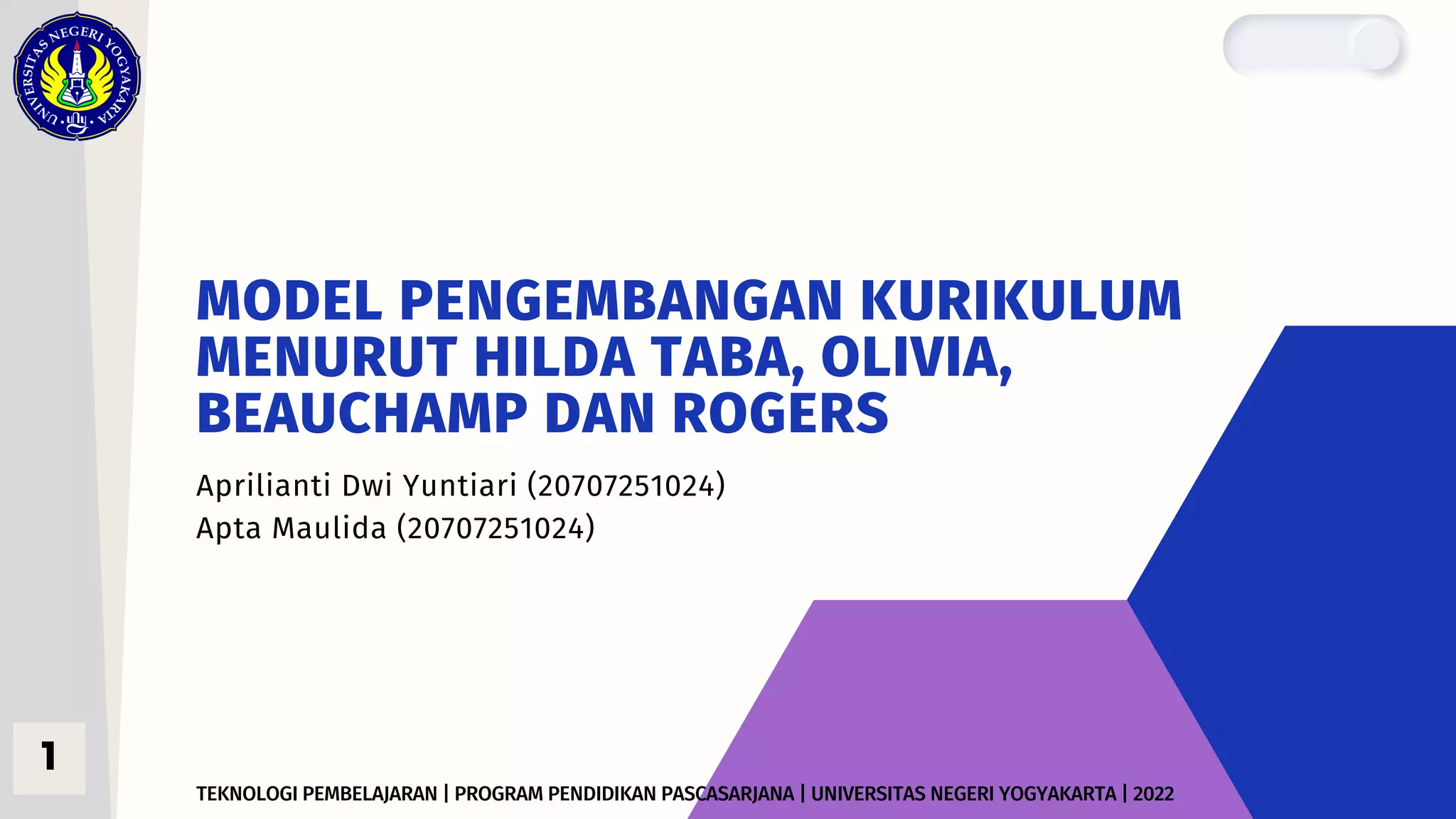 Kurikulum Hilda Taba, Olivia Beauchamp dan Rogers, .pdf