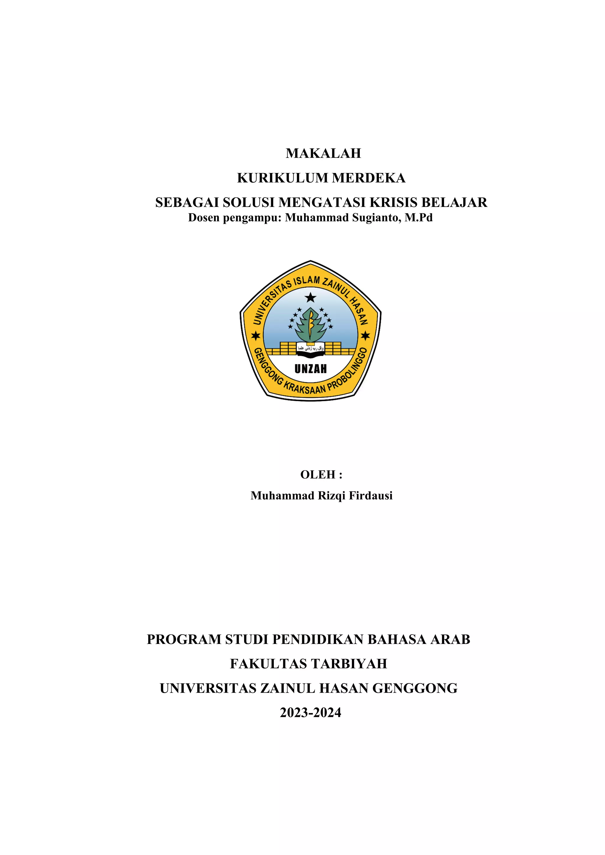 Kurikulum Merdeka Sebagai Solusi Mengatasi Krisis Belajar.pdf