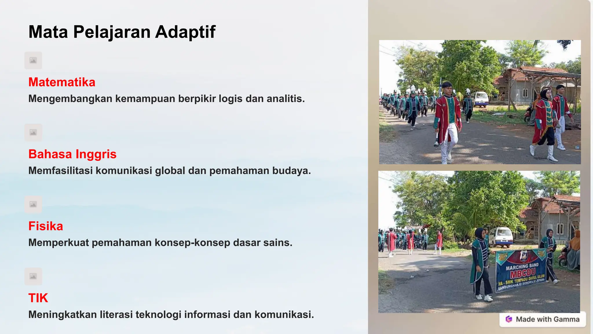 Kurikulum MA-SMKT DU.pptx Masa orientasin peserta didik | PPT