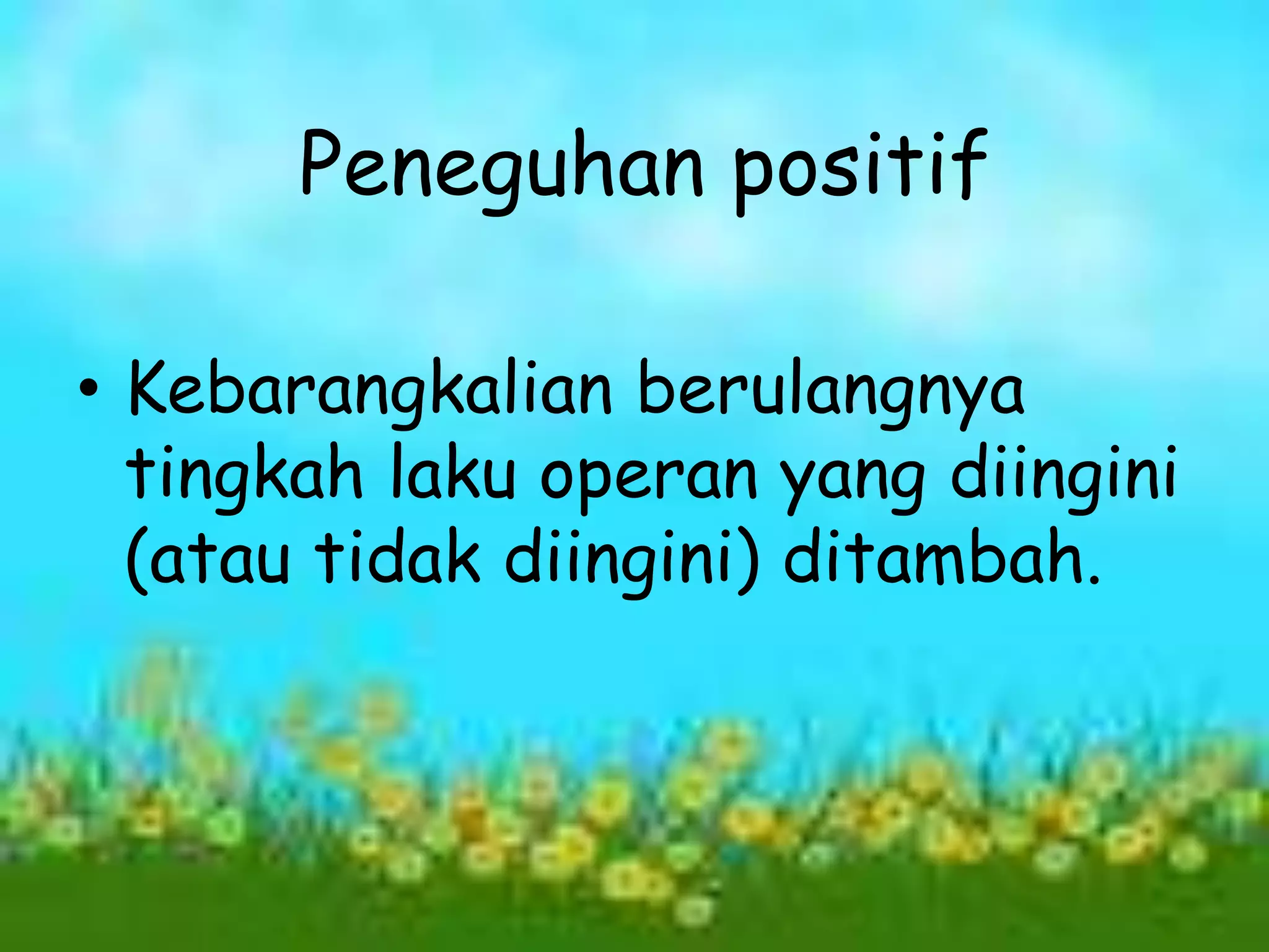 Teori tingkah laku skinner | PPTX