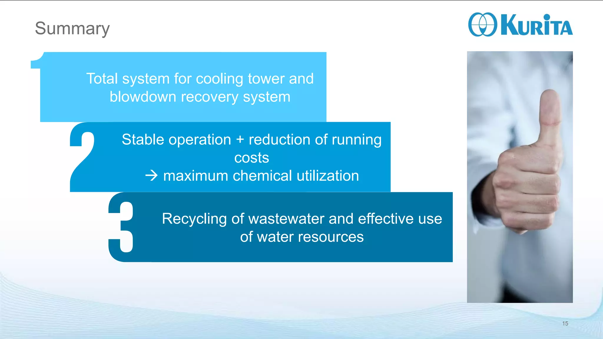Kurita´s water reclamation system for cooling water blowdown | PDF