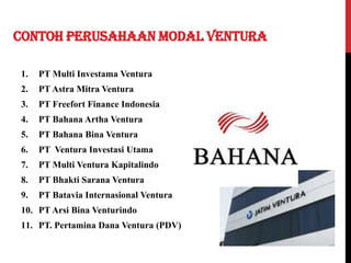 Mekanisme Operasional Modal Ventura | PPTX
