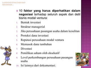 Mekanisme Operasional Modal Ventura | PPTX