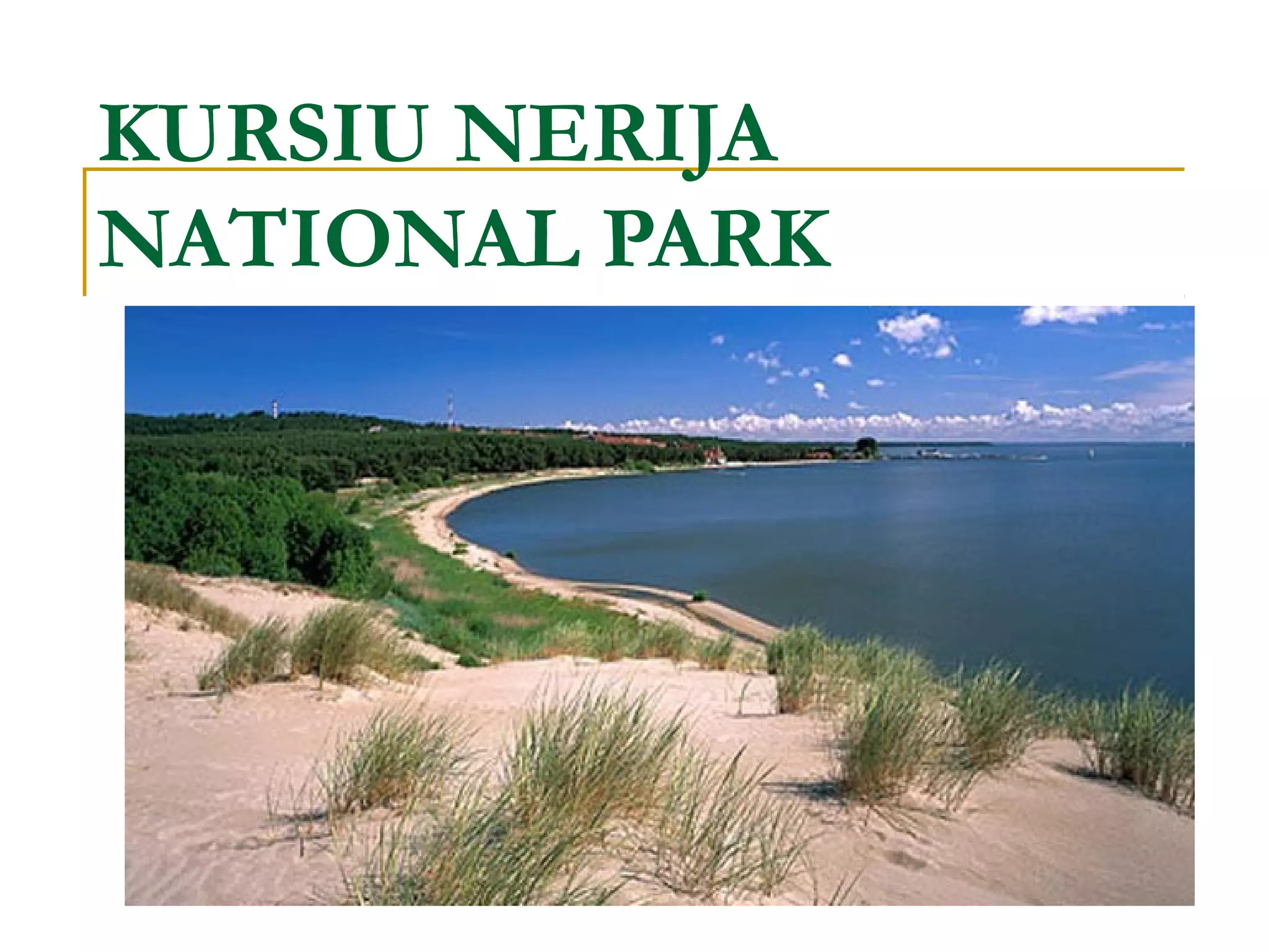 Kursiu nerija national park | PPT